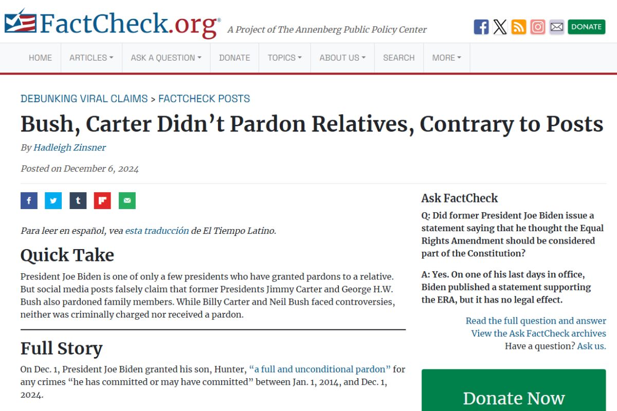 FactCheck.org Alternatives: 10 Best News Fact-Checking Websites in the ...